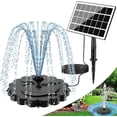 3.5W Solar Fountain Pump, All-Glass Panel Solar Water Pump Kit with ...