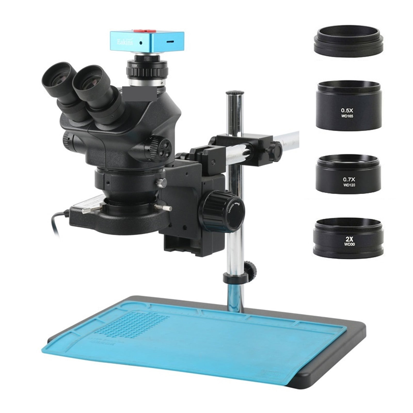 3.5X-100X Industrial Lab Simul Focal Adjustable Stereo Trinocular ...