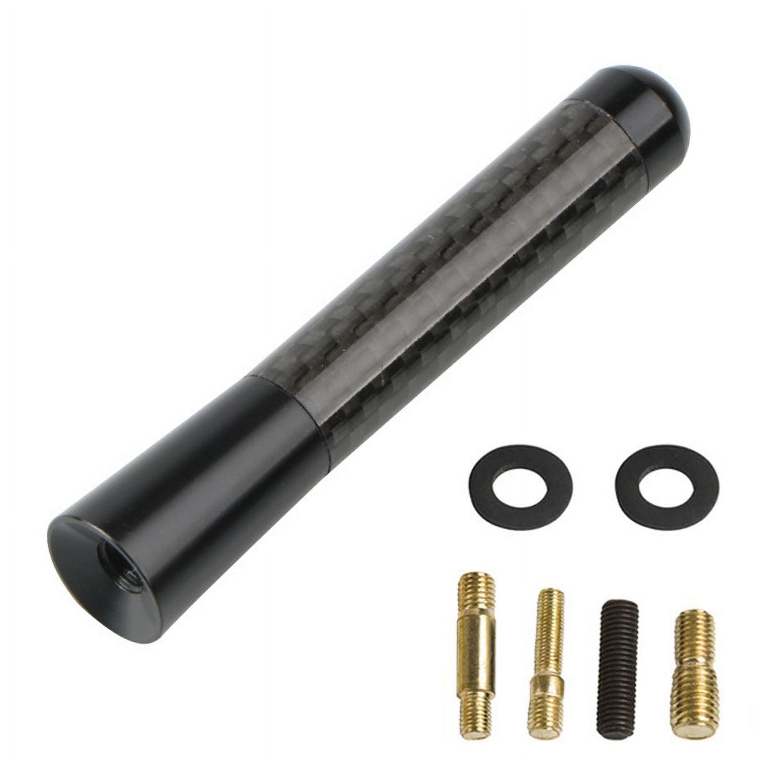 3.5cm/8cm/12cm Universal Car Short Radio Antenna Carbon Fiber Black Car ...