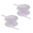 3.5cm Wide Tulle Ribbon Shoelaces Breathable Sheer Organza Flat Shoe ...