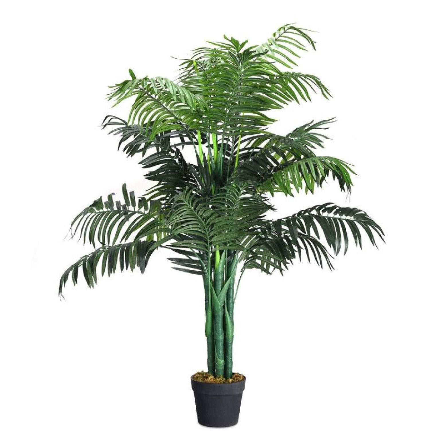 3.5ft Artificial Areca Palm Tree, Indoor Decorative Palm Plants with ...