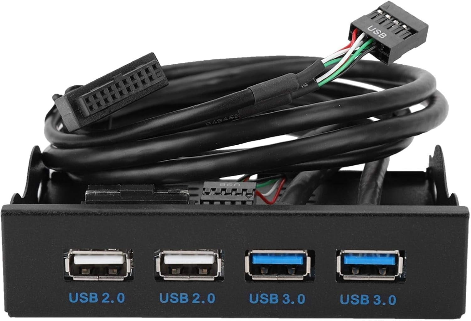 3.5in USB Front Panel, High Speed 4 Ports 2 USB 3.0+2 USB 2.0 Hub ...