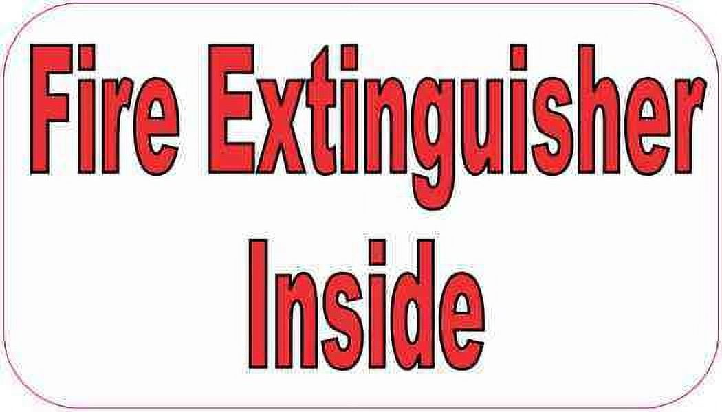 3.5in x 2in Fire Extinguisher Inside Sticker - Walmart.com