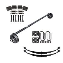 3500 lb TK Heavy Duty Single Trailer Axle Kit with Suspension - Leaf ...