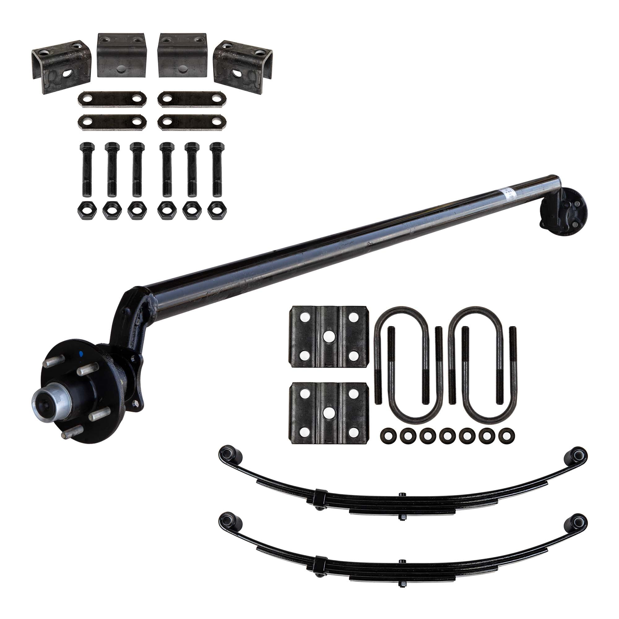3.5k Light Duty Single Trailer Drop Axle Kit with Suspension - Leaf ...
