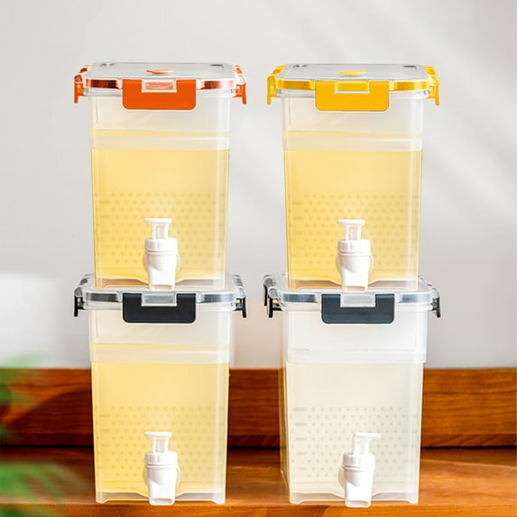 3.5l Refrigerator Cold Water Dispenser with Faucet, Fruit Juice ...