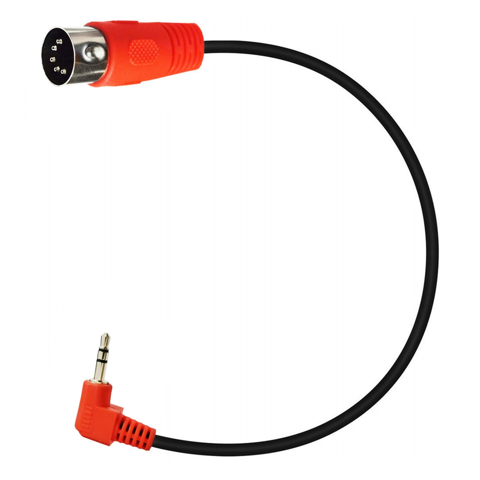 3.5mm 1/8in Male to 5Pin DIN Male Connector Cable Right Angled Adapter ...