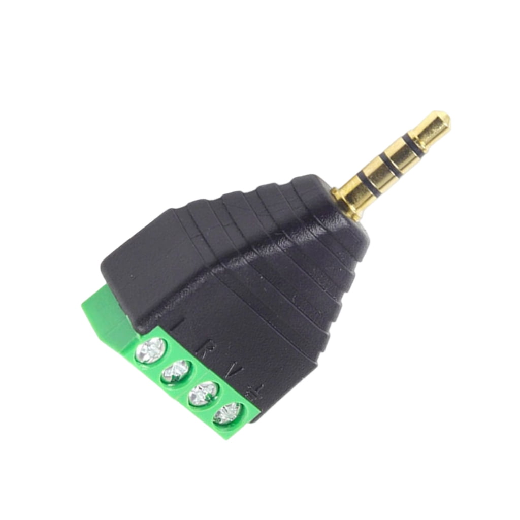 3.5mm 4 Pin Male/Female Connector Terminal 4Pin Earphone Adapter To ...