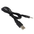 3.5mm AUX Audio To USB 2.0 Male Charge Cable Adapter for Mobile Phones ...