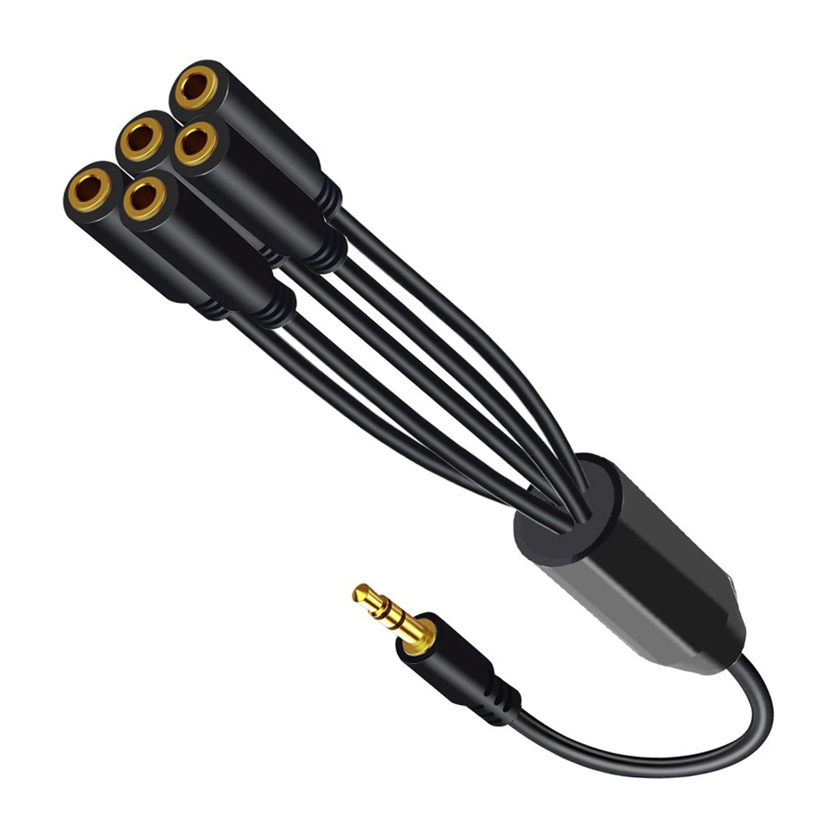 3.5mm AUX Cable 1 to 3/4/5/6 Extension Line 3-Section 3.5mm Male to ...