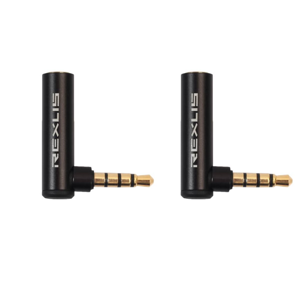 3.5mm Audio Adapter, Right Angle Headphone Connector ,Male to Female 90 ...