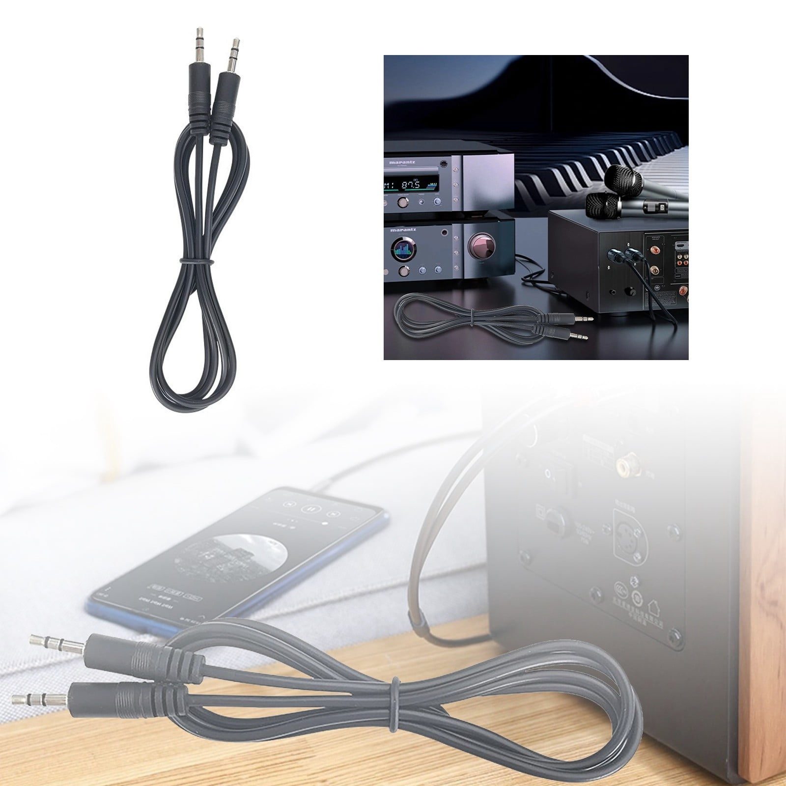 3.5mm Audio Cable - Male to Male, 1.2m, High Fidelity, Compatible with ...