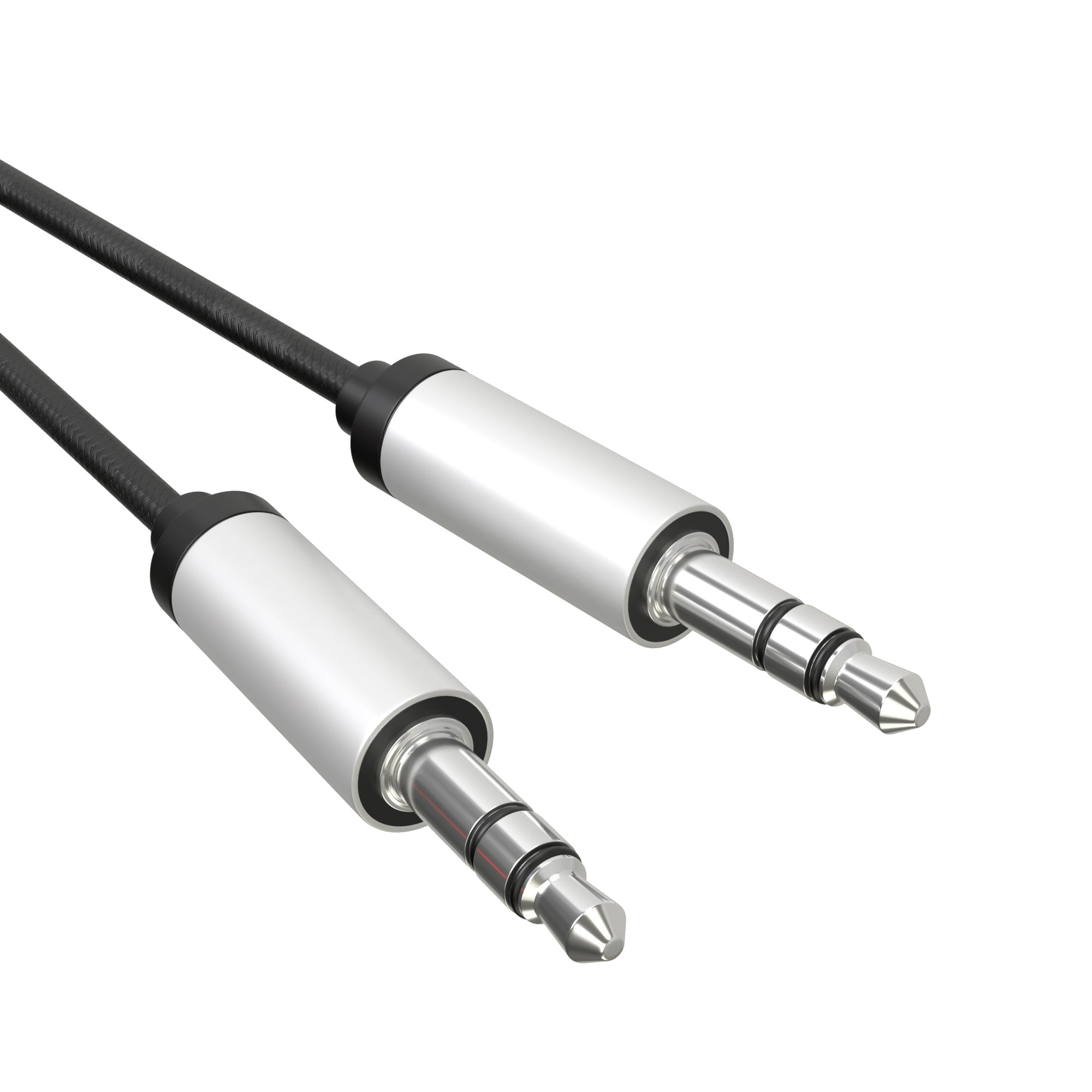 3.5mm Audio Cable Nylon Braided Aux Cord Male to Male Stereo Hi-Fi ...