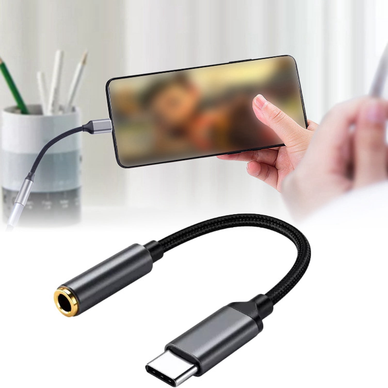 3.5mm Aux to USB C Audio Cable - Digital Decoding Cable, Mobile Phone ...