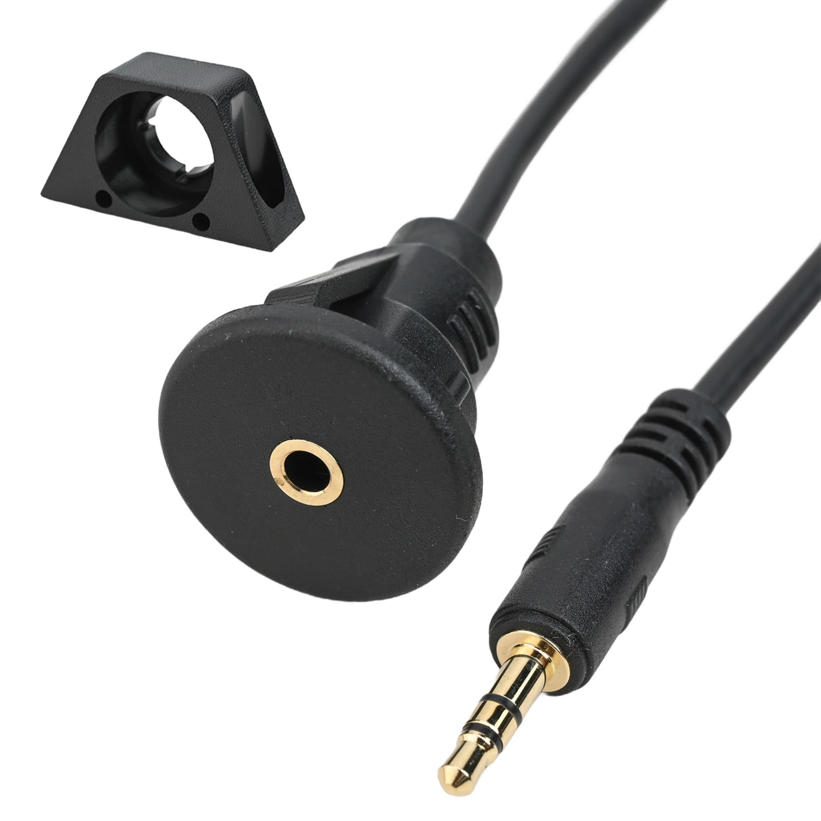 3.5mm Car Dashboard Flush Mount AUX Audio Extension Cable for Easy ...