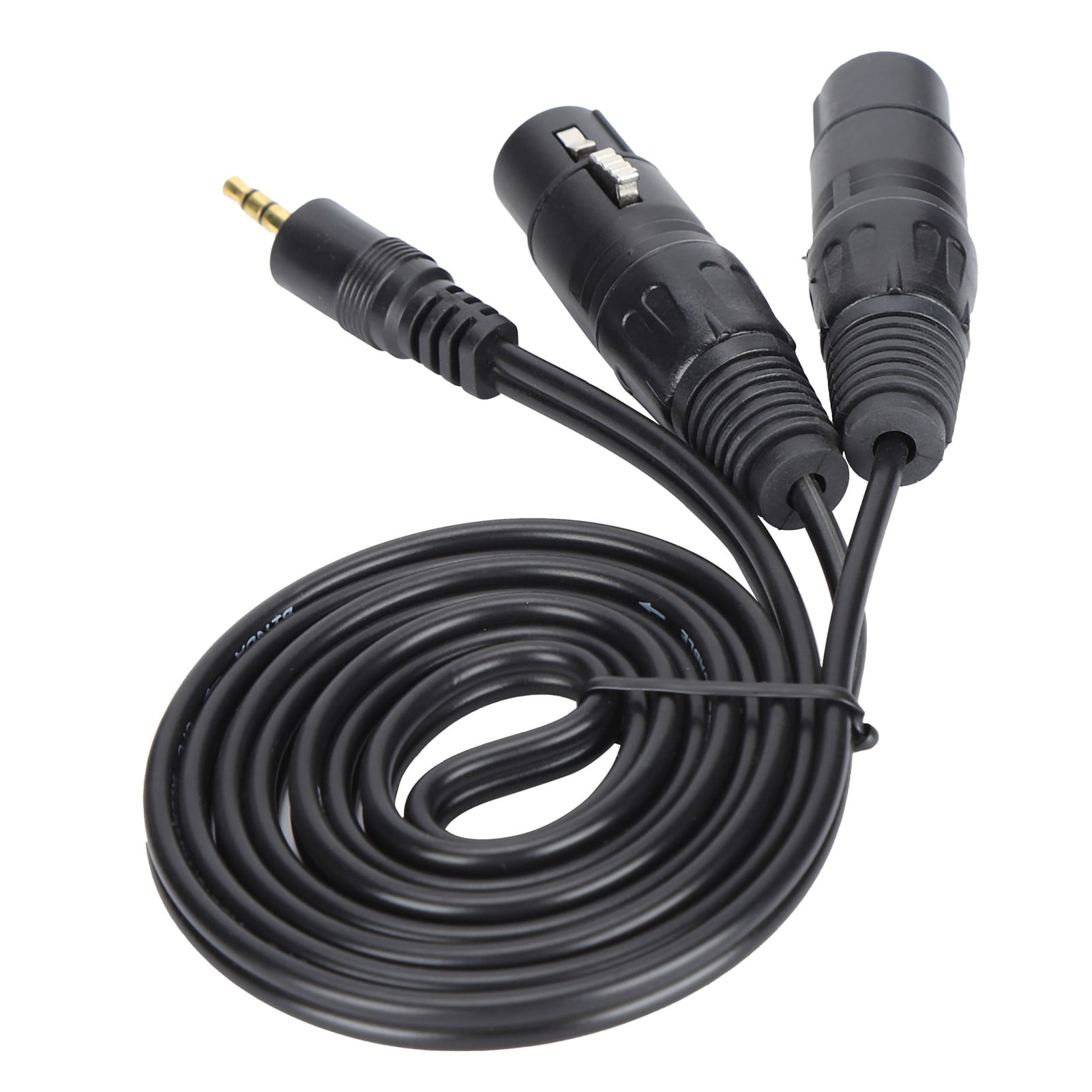 3.5mm Connector to Dual XLR Female Microphone Cable Connect Condenser ...