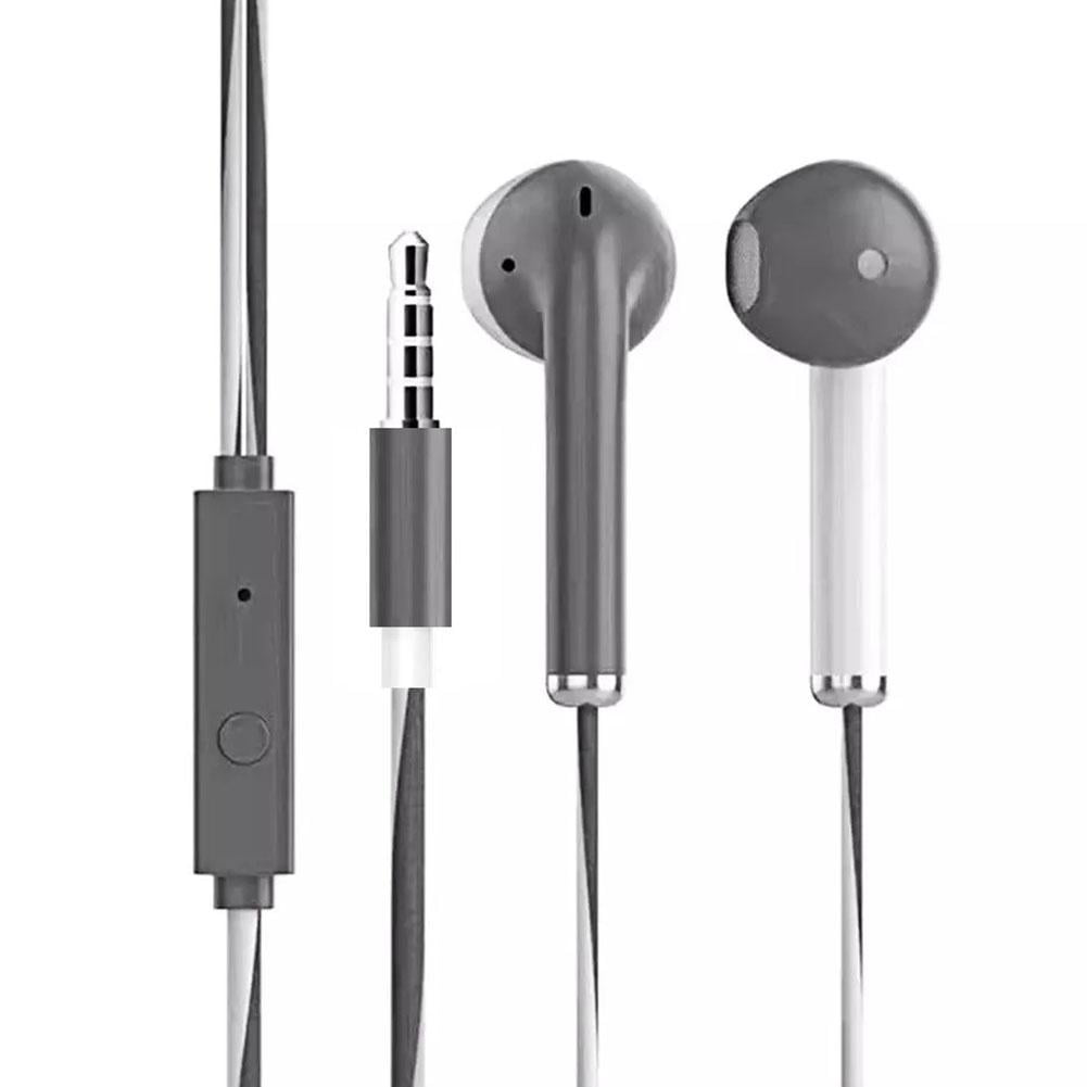 3.5mm Earphone Powder Blue Handsfree Wired Headset Headphones-NEW Music ...