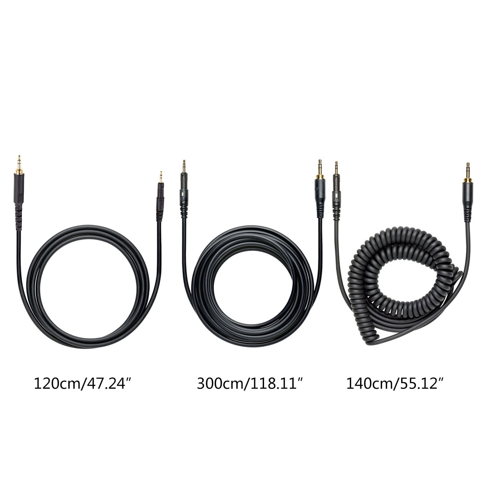 3.5mm Extended Coiled Dj Cable for ATH M50X M40X Headphone Cable ...