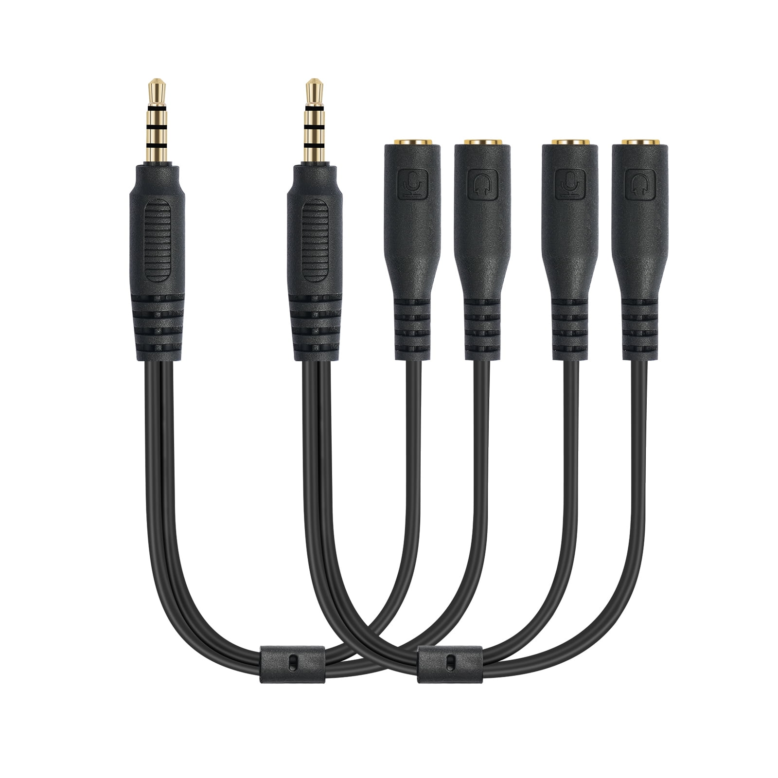 3.5mm Headsets Cable for Headphones Headsets Mic Splitter Adapters for ...