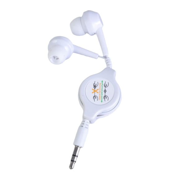 3.5mm In-Ear Earphone Cable Portable Retractable Cable Headset ...
