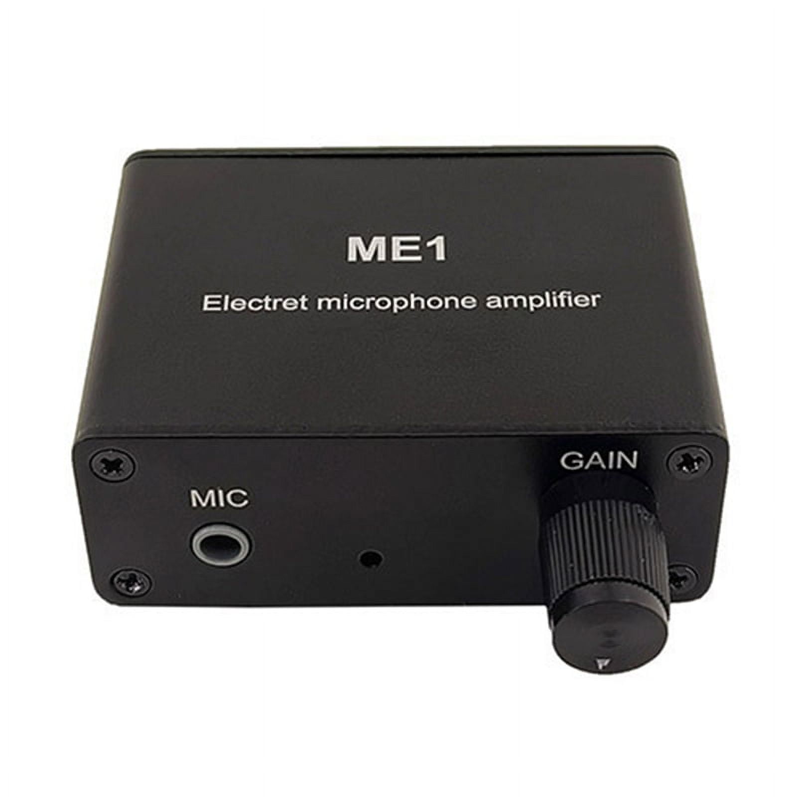3.5mm ME1 Condenser Microphone Headphone Amplifier Audio Preamplifier ...
