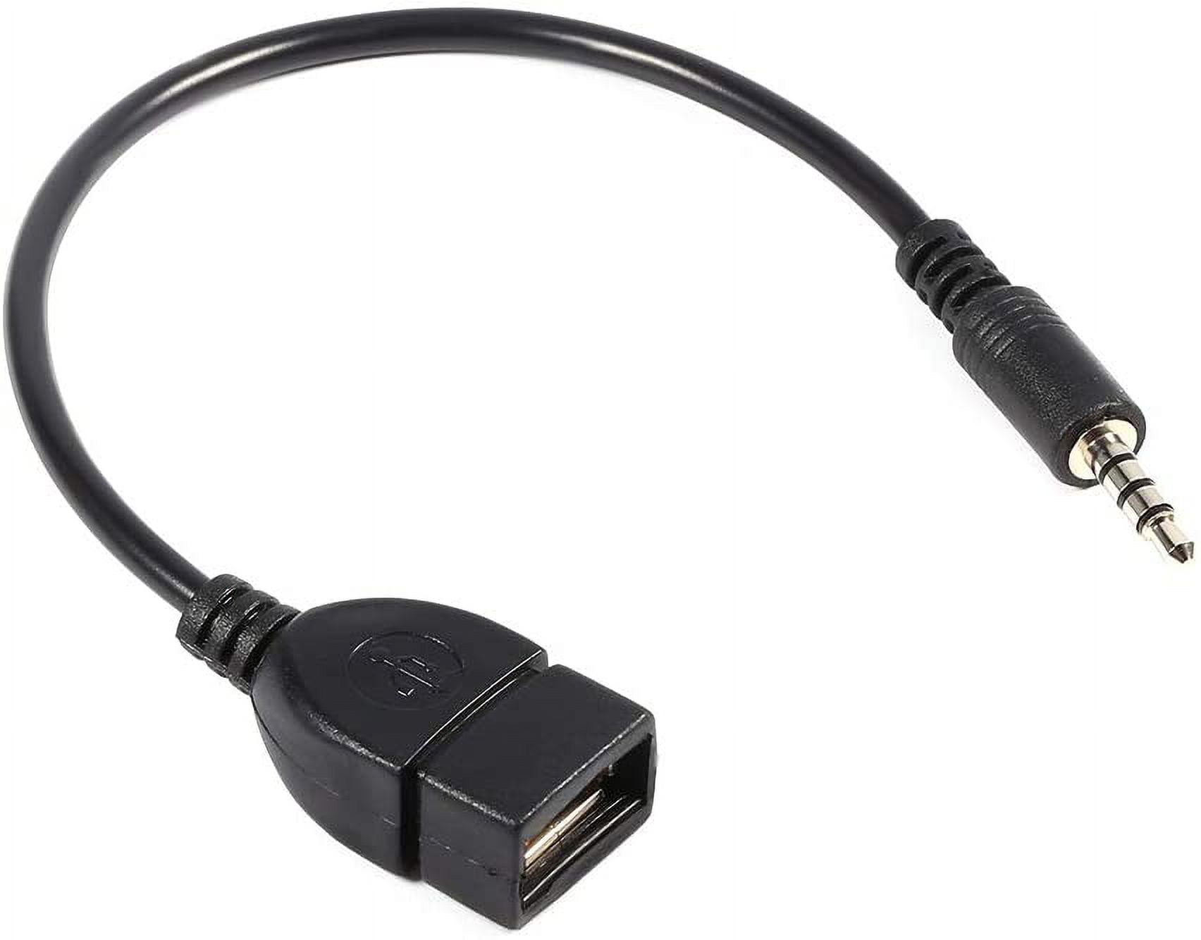 3.5mm Male Audio AUX Jack to USB 2.0 Type A Female Cable - Walmart.com