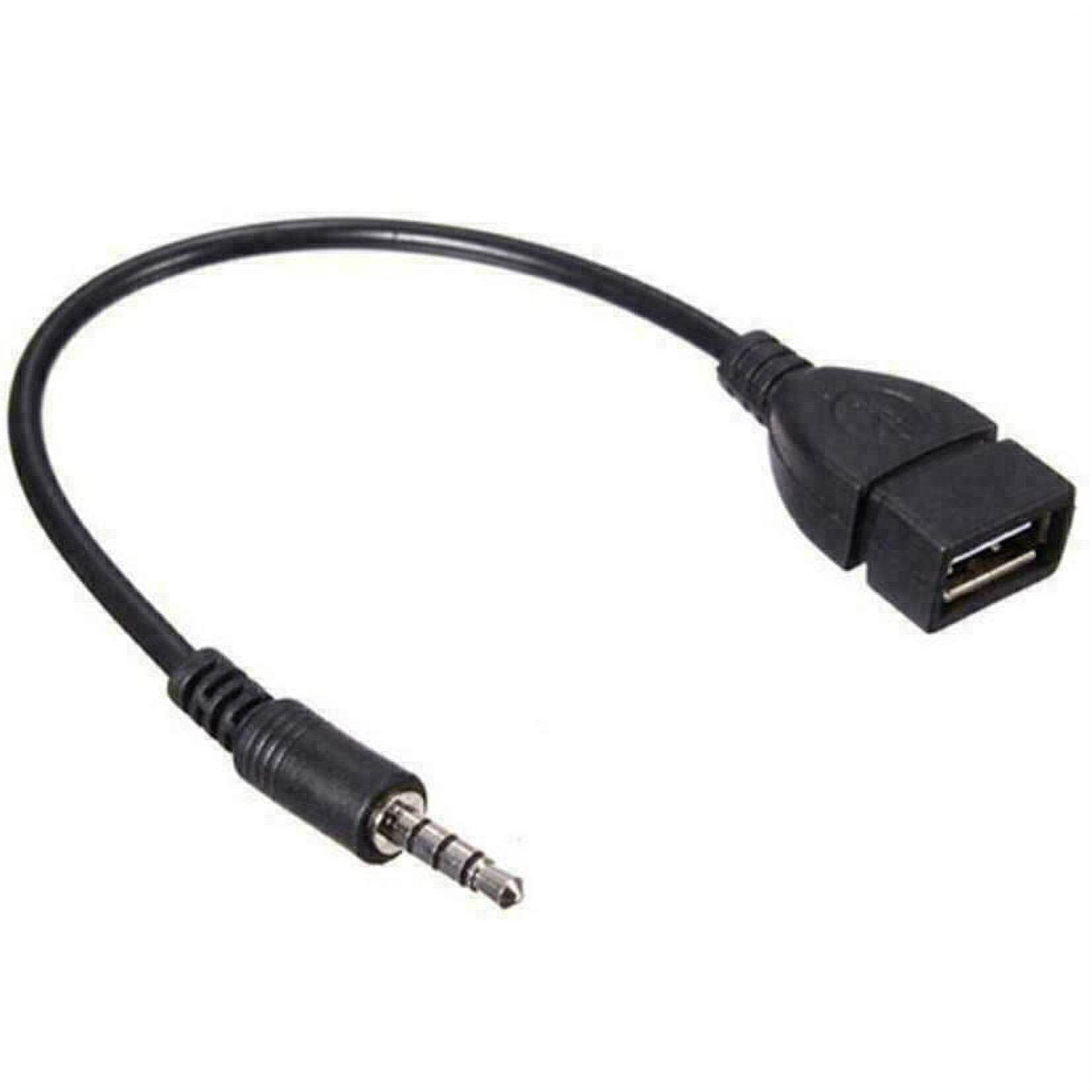 3.5mm Male AUX to USB 2.0 Female OTG Converter Adapter Cable, MP3 Audio ...