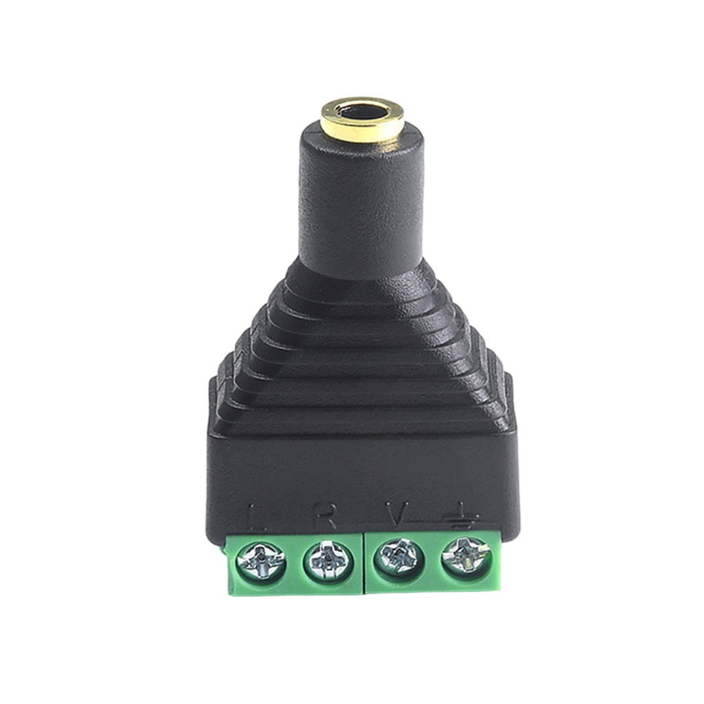 3.5mm Male/Female Terminal Block Connector 3.5mm 4 Pin Stereo Plug ...