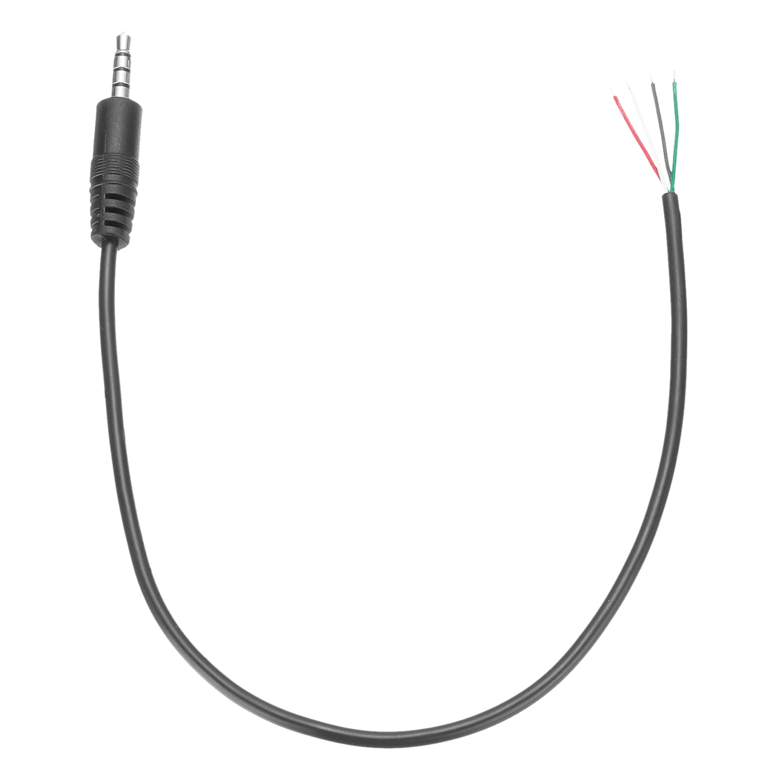 3.5mm Male Jack to Bare Wire Open End Replacement TRS 4 Pole Stereo ...