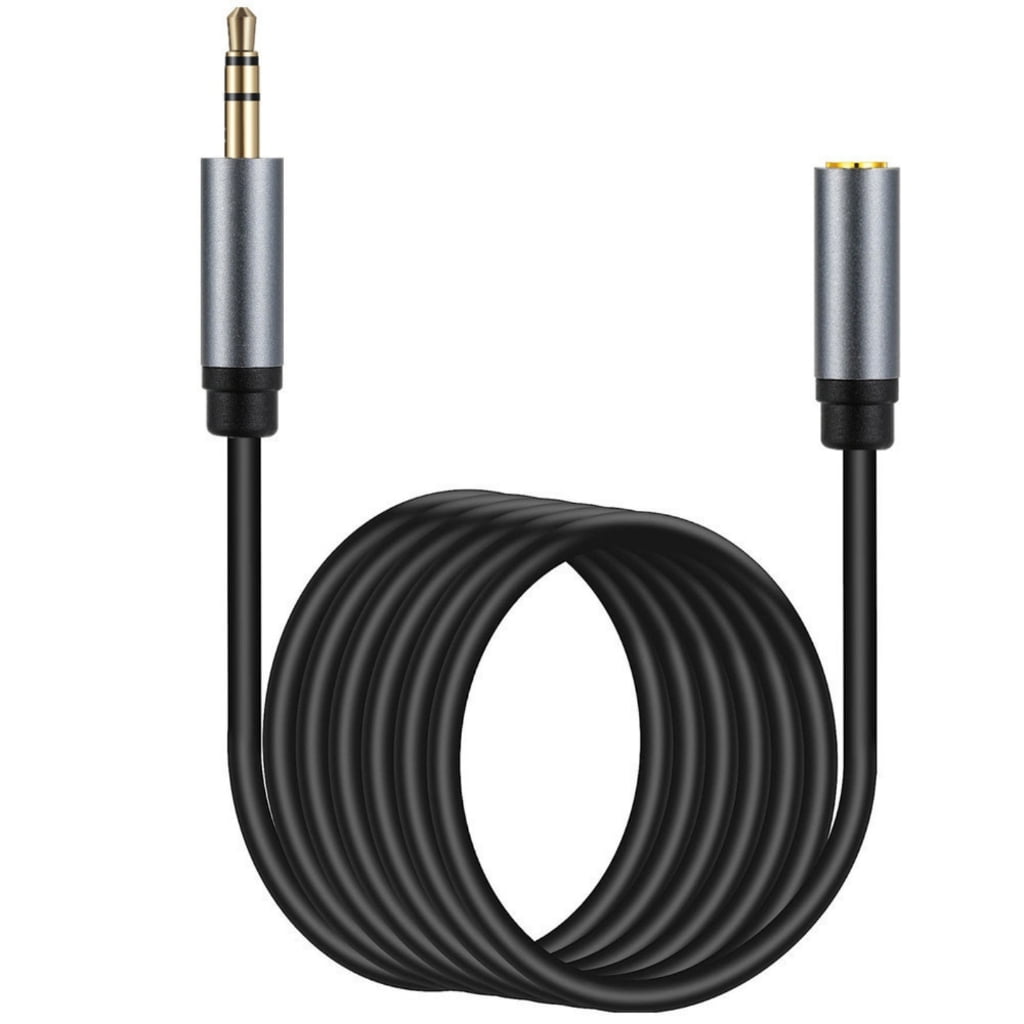 3.5mm Male to 3.5mm Female Stereo Sound Cable Flexible Portable Extend ...