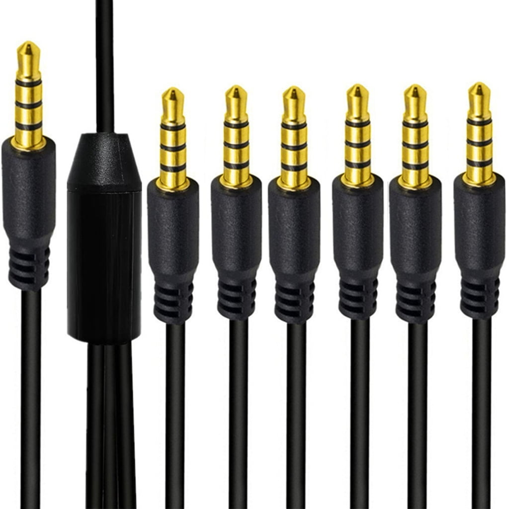 3.5mm Male to Male Stereo Cord 4 Poles Connector for Laptop Tablet TV ...