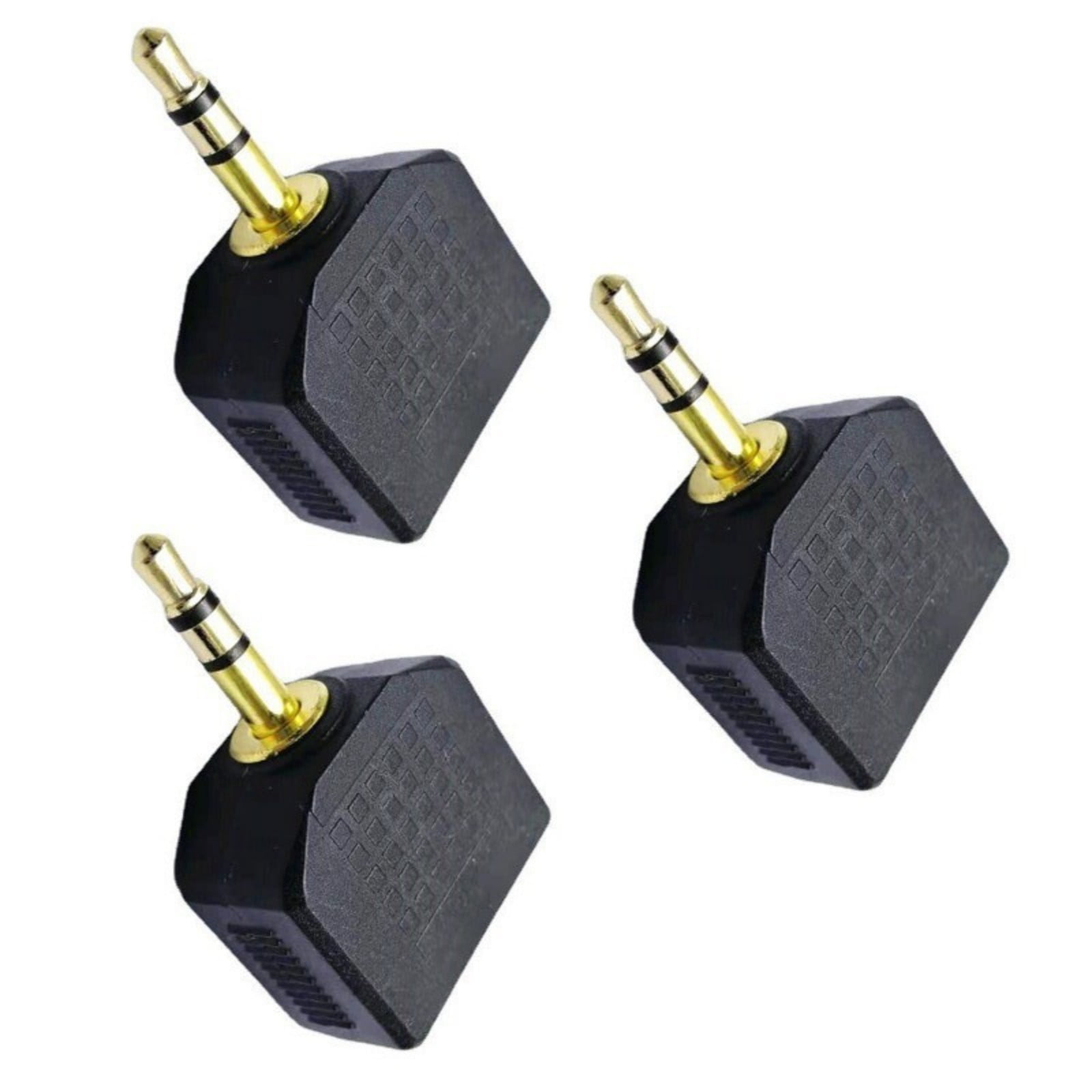 3.5mm Male to Two Female Sound Splitter with Gold Plateds Connectors ...