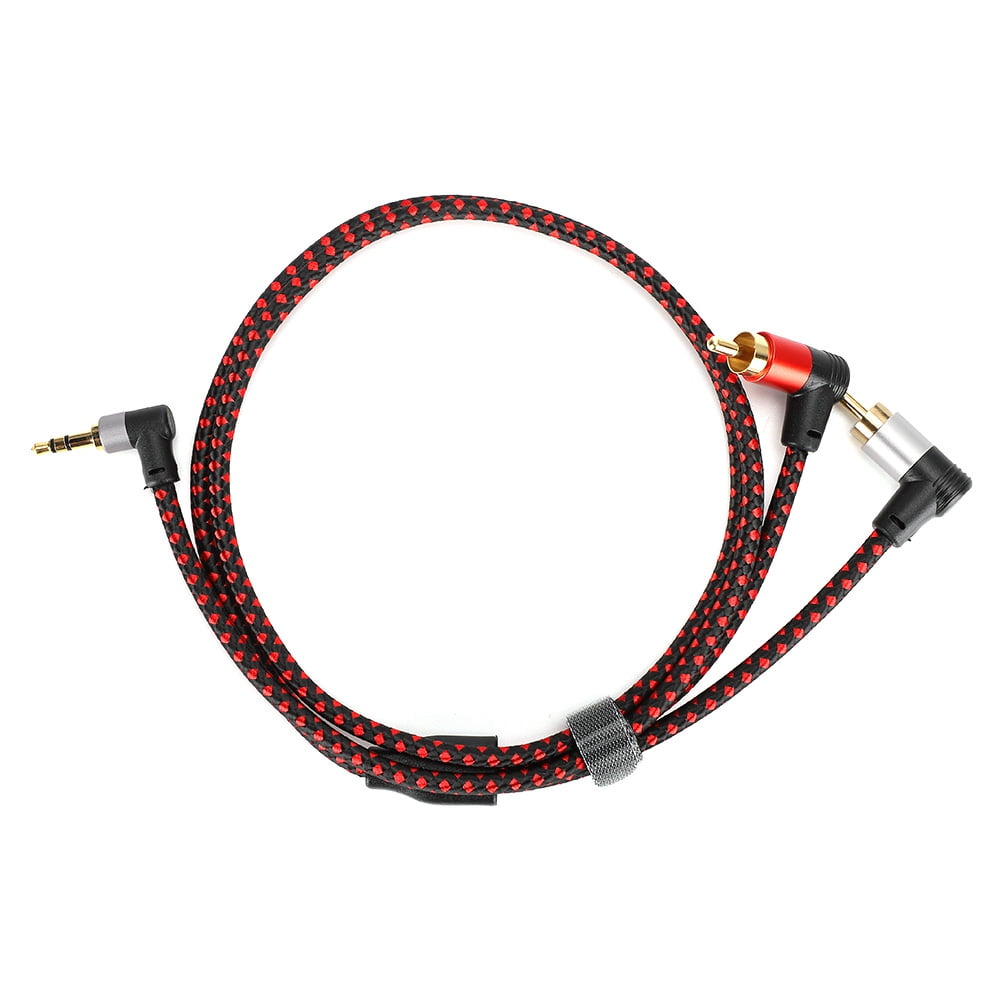 3.5mm Mini Jack to Dual RCA Audio Cable for PC, MP3, Headphones, and ...