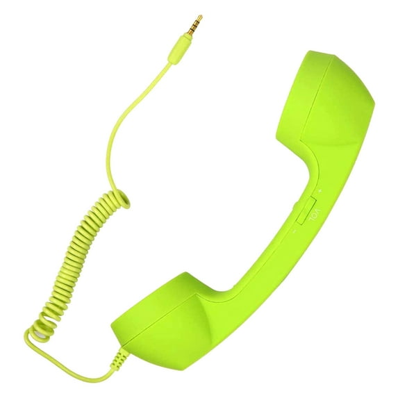 3.5mm Mini Phone Handset Simulator Toy, Retro Microphone Headset with ...