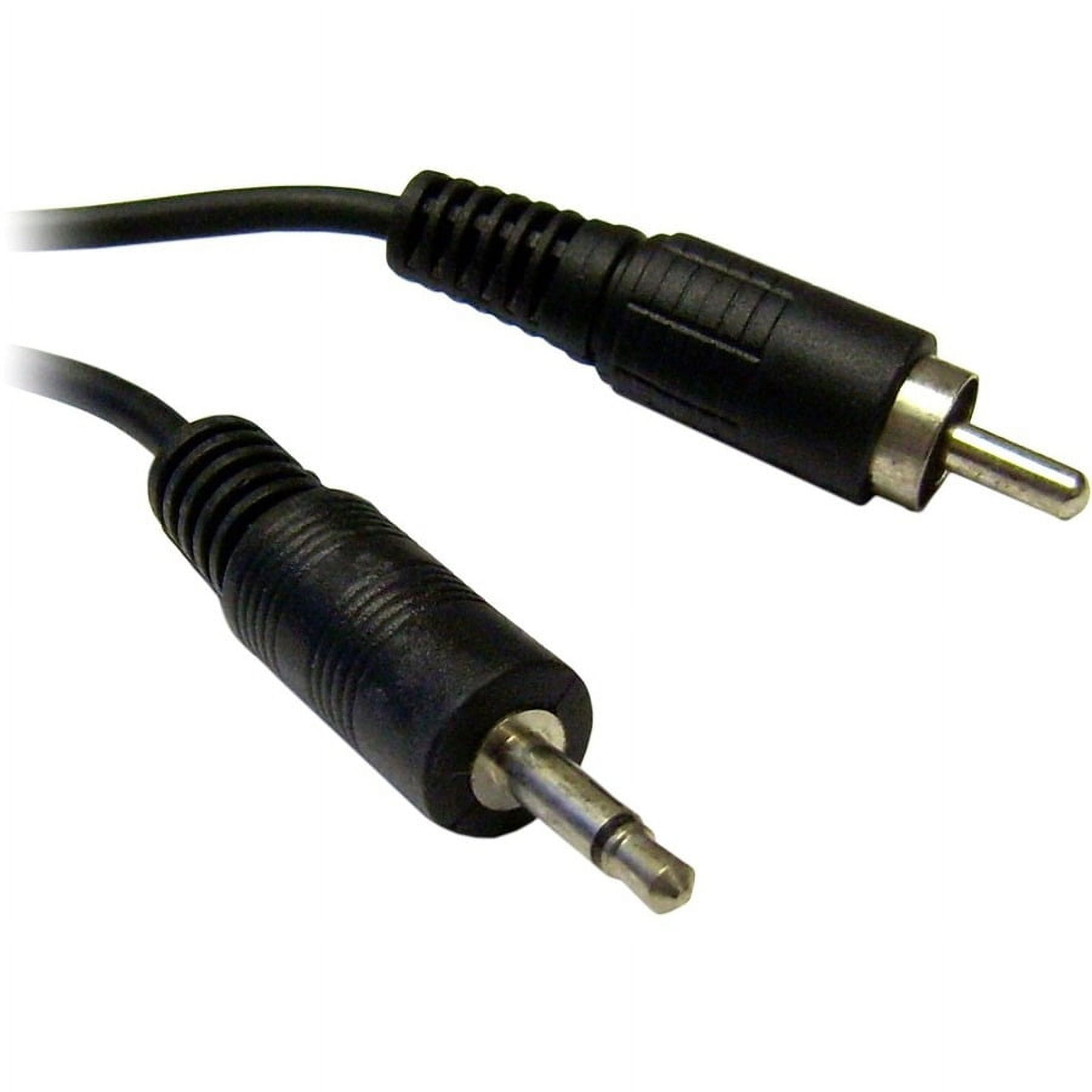 Walmart 6ft Audio Cable with RCA and 3.5mm Mono Male Plugs, Black ...
