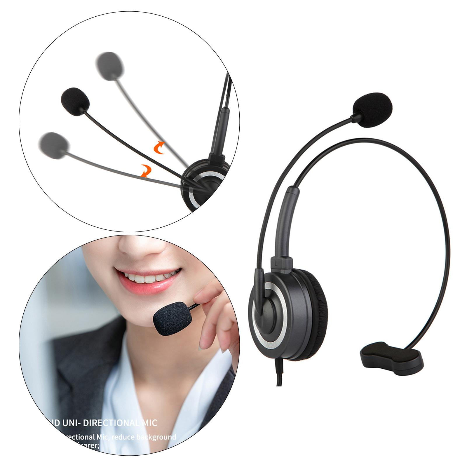 3.5mm Multifunctional Around-Ear Headphone with Microphone Comfort for ...