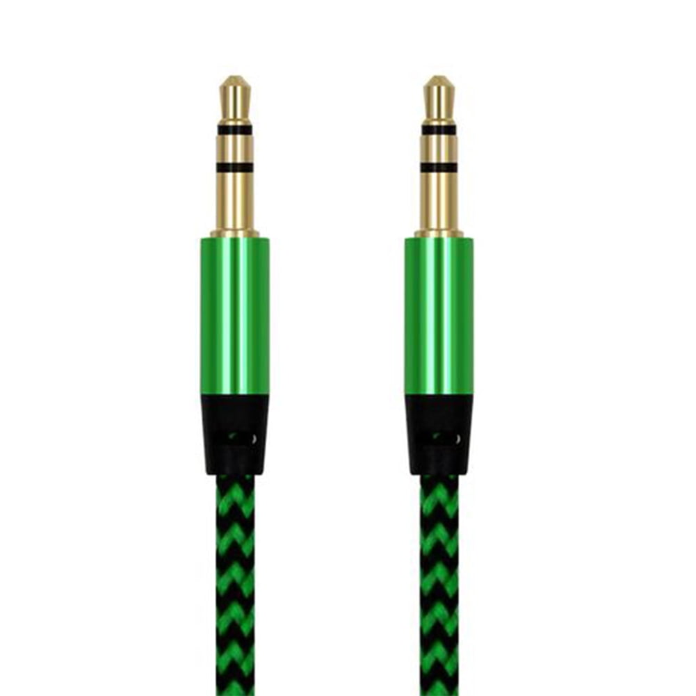 3.5mm Nylon Braided Aux Cable (3.3ft/1m,Hi-Fi Sound), Audio Auxiliary ...