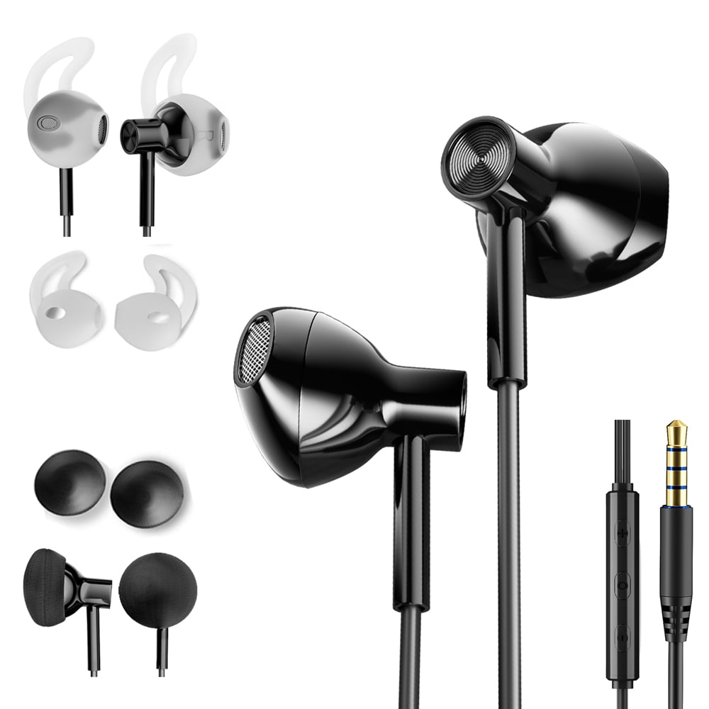 3.5mm Plug Wired headphones,earbuds wired Stereo heavy bass, Memory ...