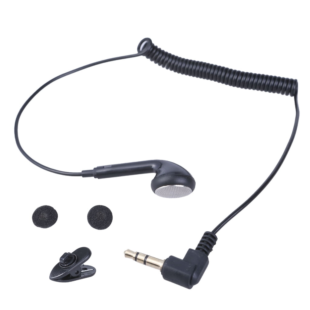 3.5mm Port Single Side Mono Earphone Stretchable Cable Headsets for MP3 ...