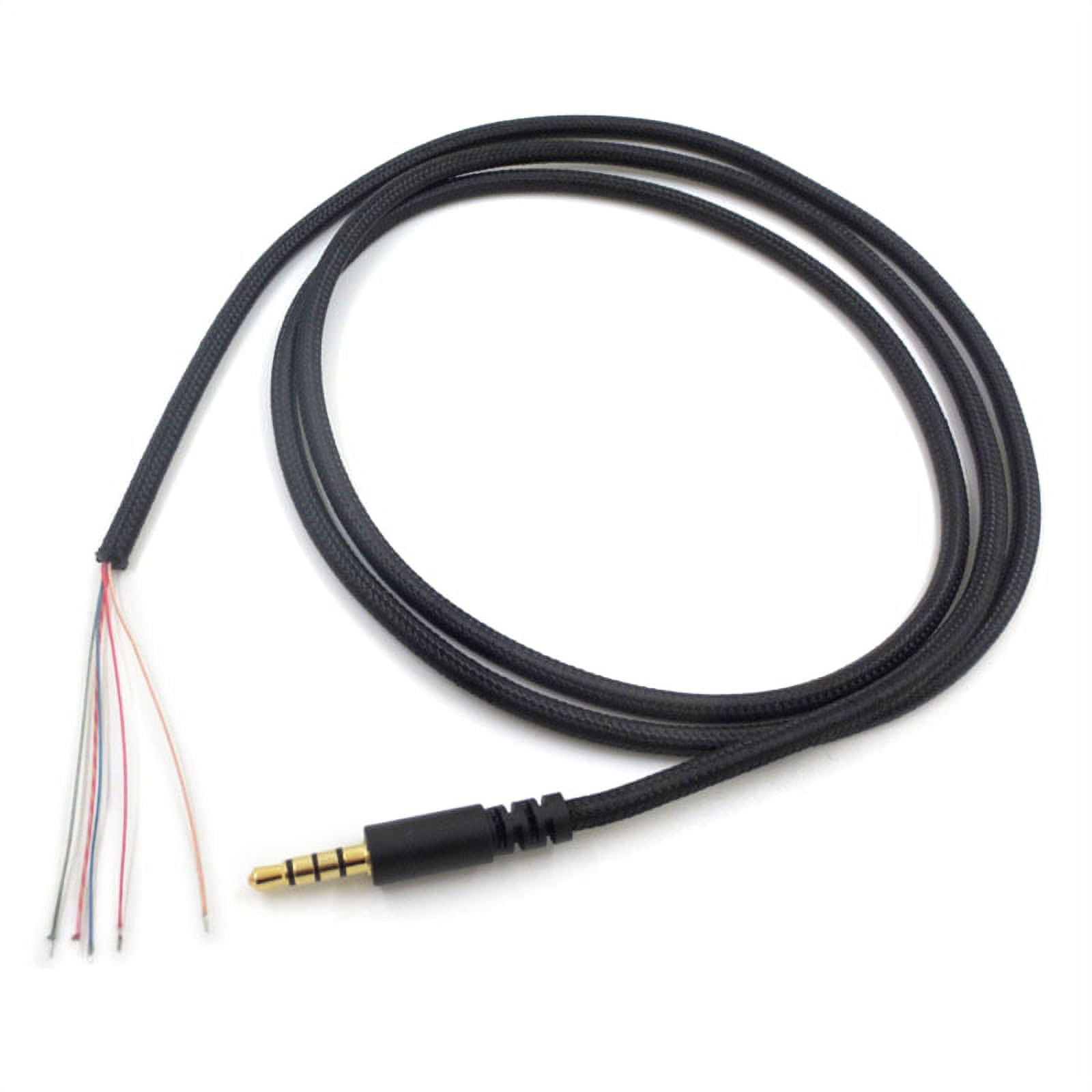 3.5mm Port to Bare Wire Open End TRS 4 Pole Stereo Audio Cord for Cloud ...