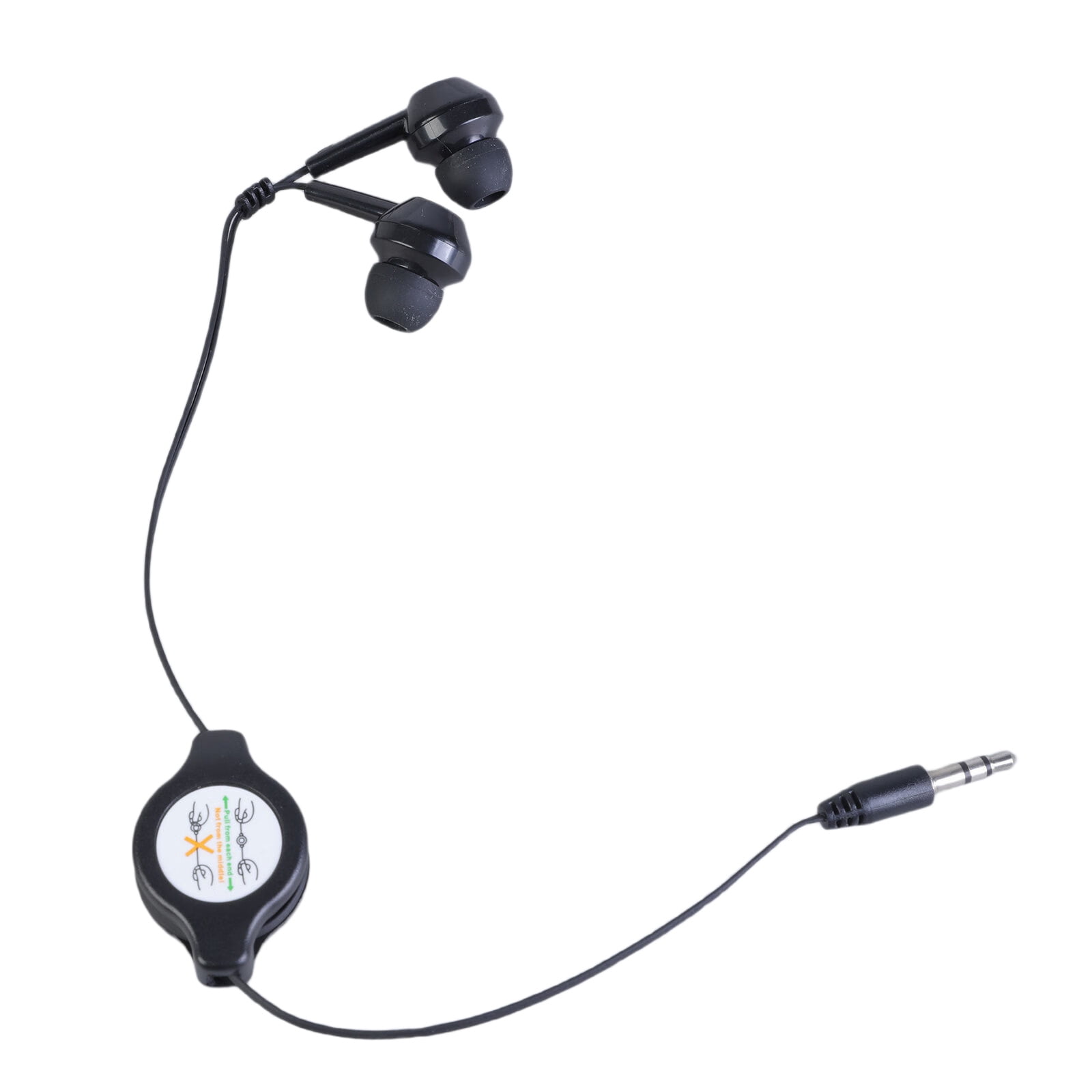 3.5mm Retractable Headphone Auxiliary Sound Cable In-Ear Earphone for ...