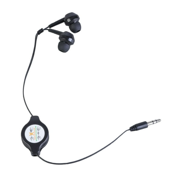 3.5mm Retractable Headphone Auxiliary Sound Cable In-Ear Earphone for ...