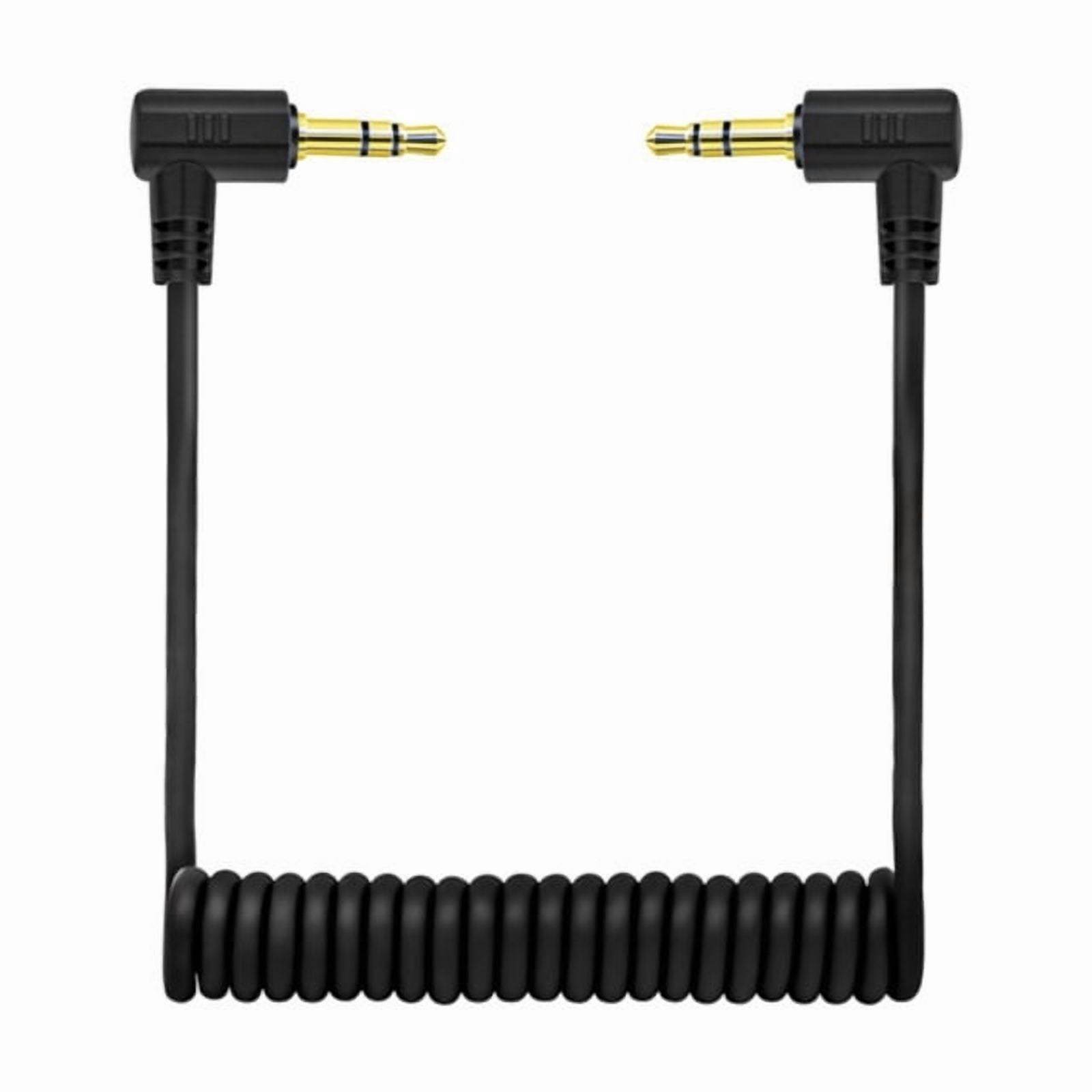 3.5mm Right Angle Audio Cable Gold Plated TRS Male to Male Stereo Cord ...