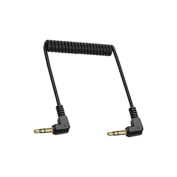 3.5mm Right Angled Spring Coiled Sound Wire Flexible Use for Car Sound ...