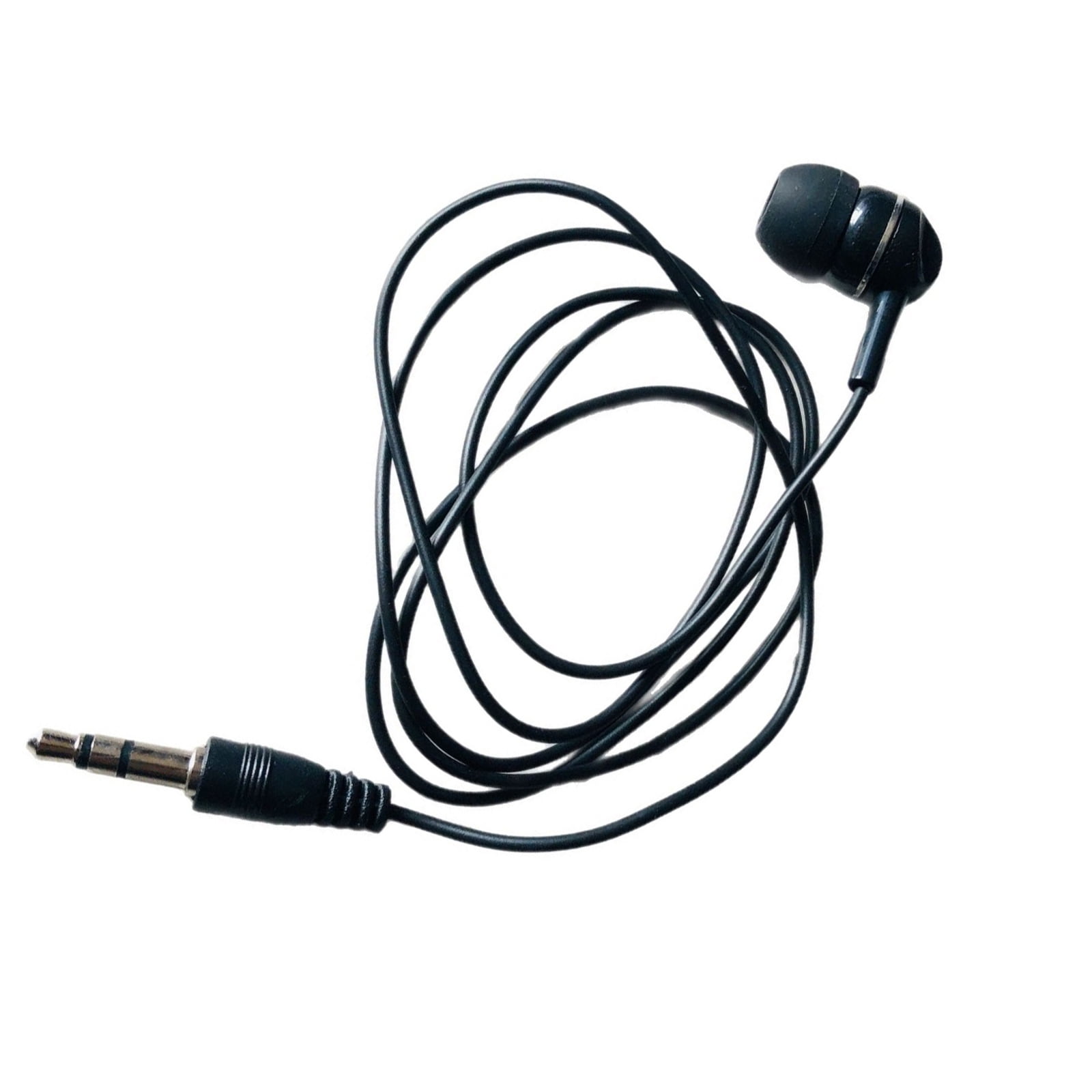 3.5mm Single Side In Ear Earphone Earbud Coiled Corded Headsets for ...