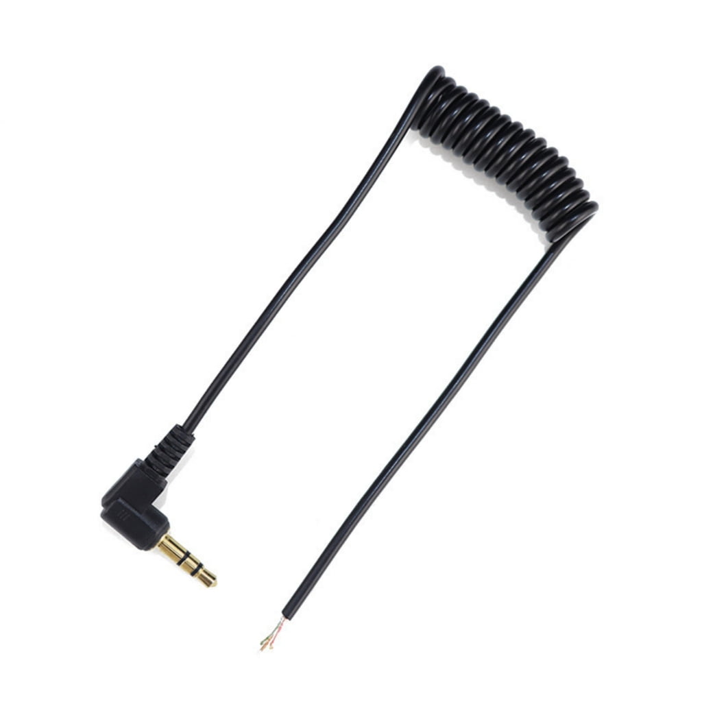 3.5mm Spring Cable Male Adapter 3Pin Extension Wire Repair Cable ...