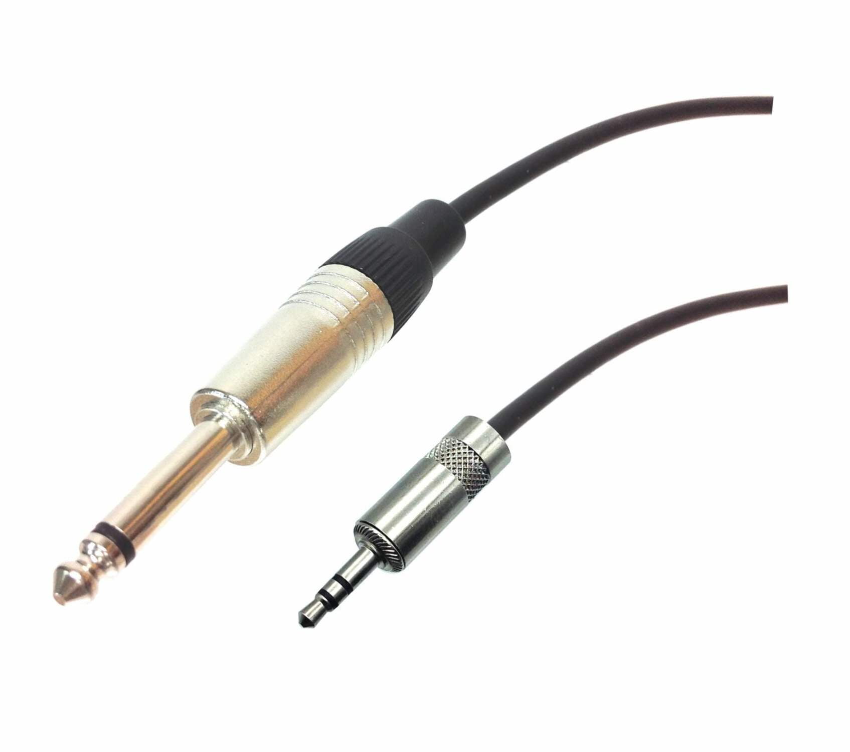 3.5mm Stereo Male to 1/4" TS Mono Male Cable - Walmart.com