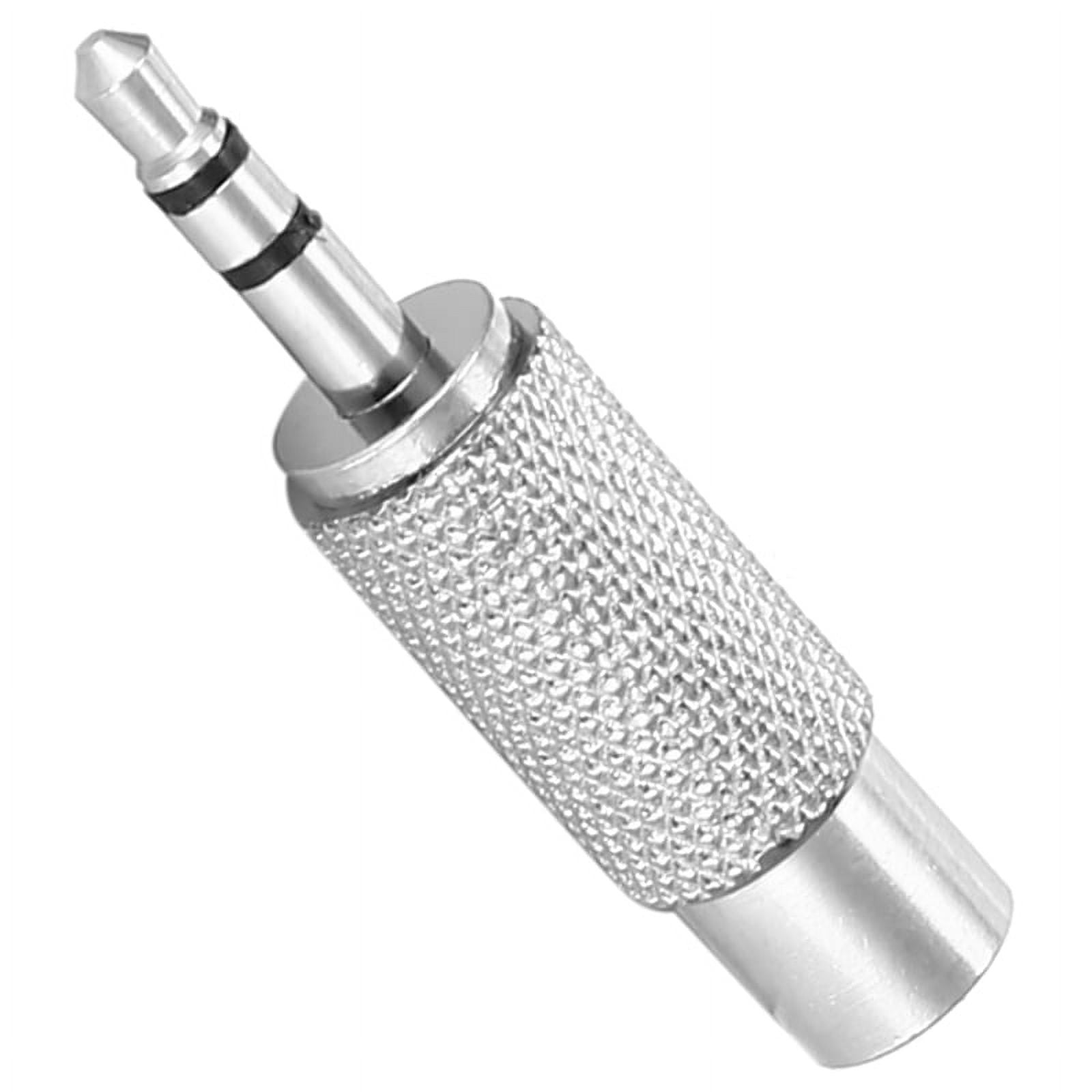 3.5mm Stereo Male to Mono Female Audio Adapter,silver - Walmart.com