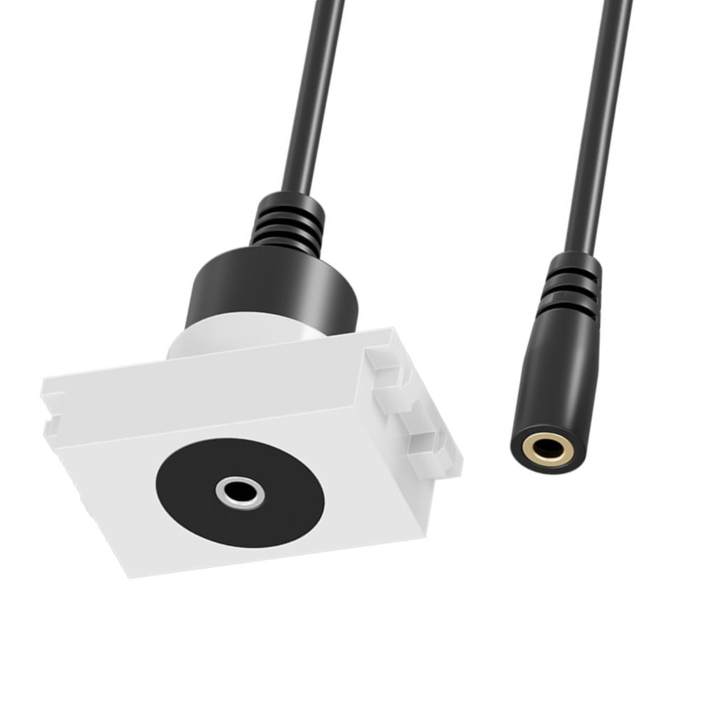 3.5mm Stereo Plugs Extension Cord Plugs and Play 3.5mm Port Wall Mount ...