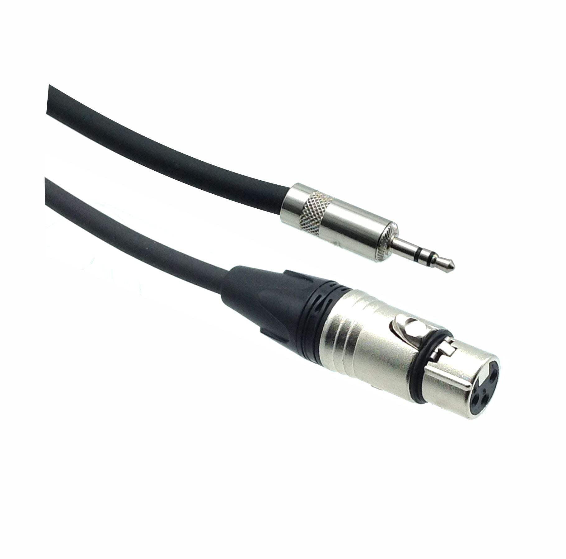 3.5mm TRS Male to XLR Female Balanced Mic/Audio Cable - Walmart.com